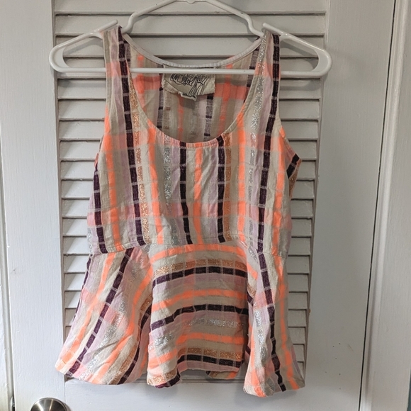 Ace & Jig | Tops | Ace And Jig Peplum Top In Palace Xs | Poshmark